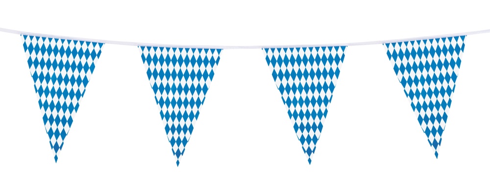 Wimpelkette Bayerische Raute, 10 Meter